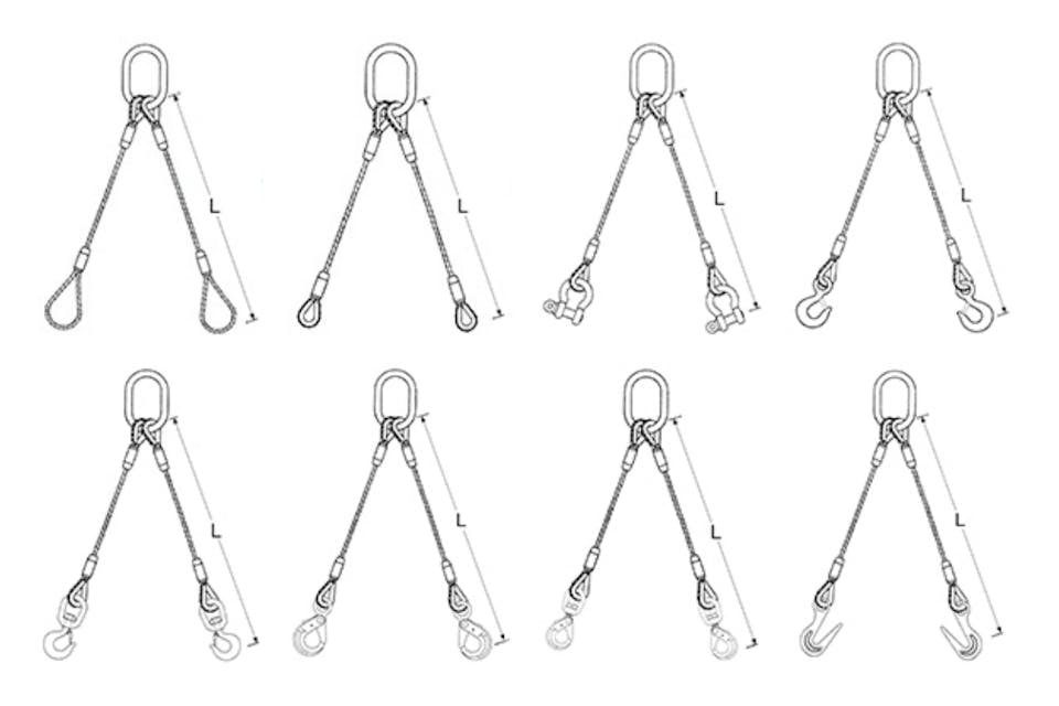 Cable bridle slings - 2 legs | Access Industrial