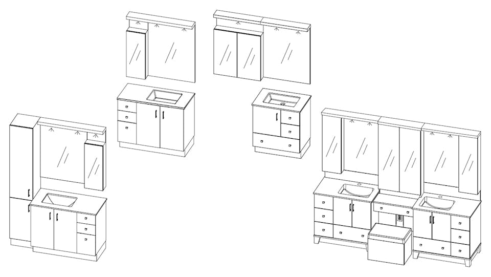 Essentia Contemporary Collection for bathroom | Vanico-Maronyx