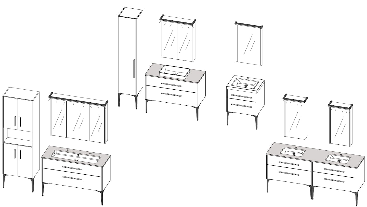 Collection Quadra Plus : Design géométrique moderne pour SDB | Vanico ...