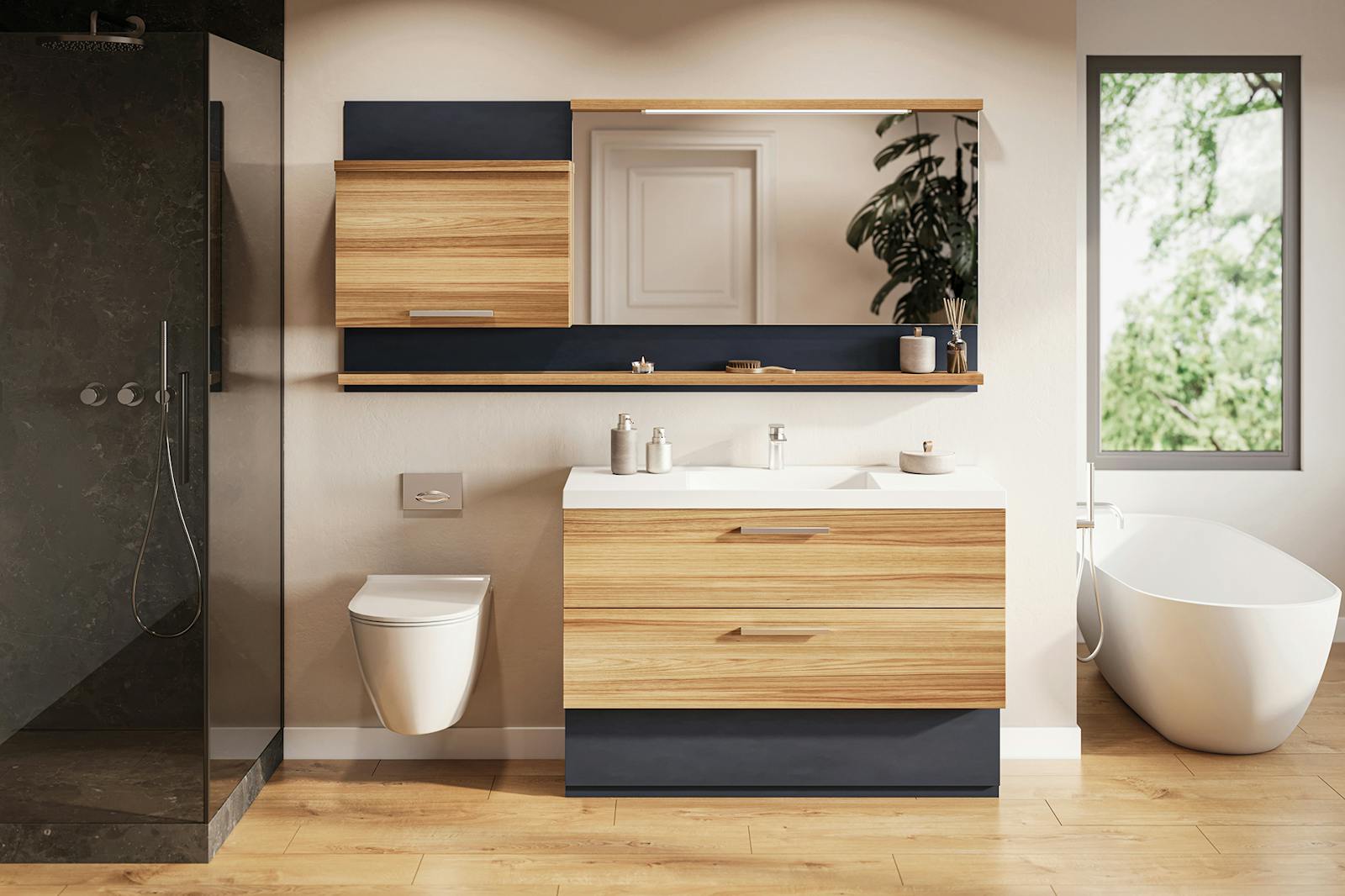 Collection Duo : Meubles 2 tons de salle de bain | Vanico-Maronyx